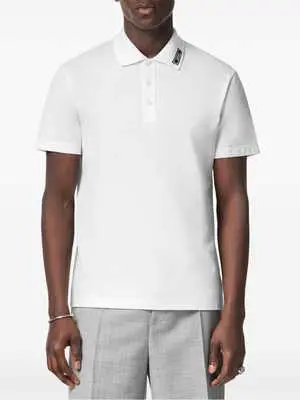 Versace 90s Logo Polo Shirt - White