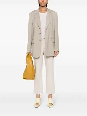 Max Mara Pressed-crease Flared Trousers