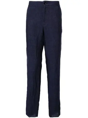 Zegna Drawstring-waist Linen Chinos