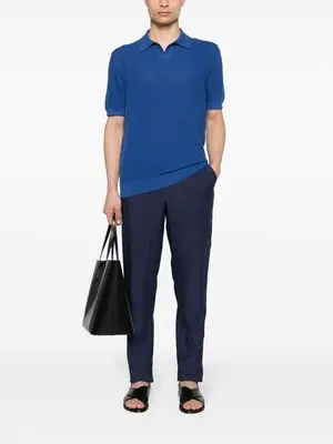 Zegna Drawstring-waist Linen Chinos