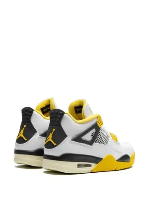 JORDAN Air 4 Vivid Sulfur Sneakers - White