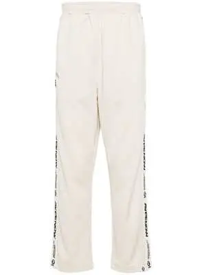 AAPE BY *A BATHING APE Logo-embroidered Track Pants - Neutrals