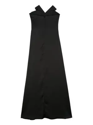 GENNY Embellished Long Dress - Black
