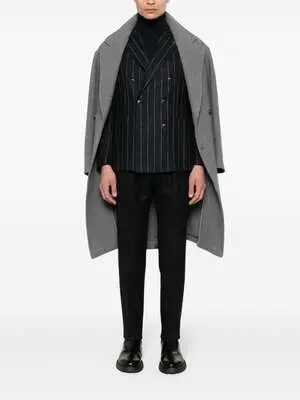 Tagliatore Pinstriped Double-breasted Blazer - Blue