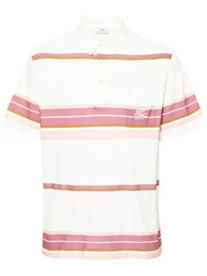 Etro Pegaso-motif Cotton Polo Shirt
