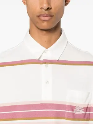 Etro Pegaso-motif Cotton Polo Shirt