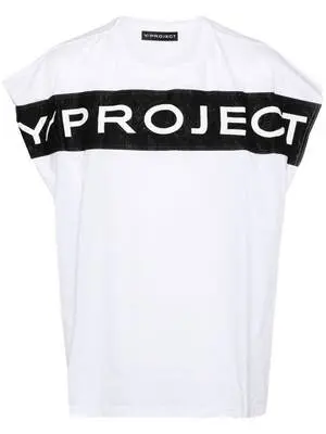 Y/project Logo-print Tank Top - White