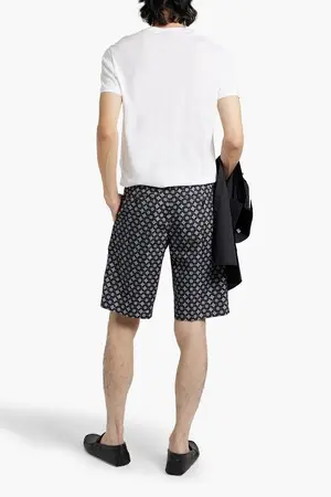Dolce & Gabbana Printed Cotton-poplin Shorts