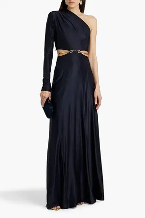 Victoria Beckham One-sleeve Embellished Gown