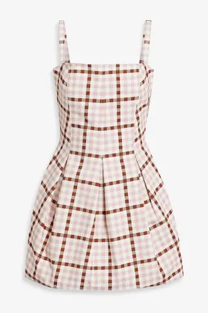 EMILIA WICKSTEAD Eris Gingham Mini Dress