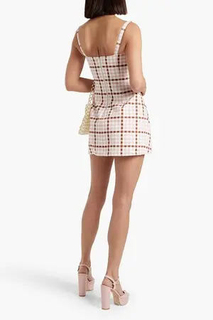 EMILIA WICKSTEAD Eris Gingham Mini Dress