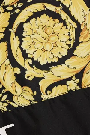 Versace Printed Shell Halfzip Hooded Jacket