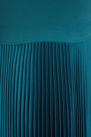 JOSEPH Dera Asymmetric Pleated Midi Dress