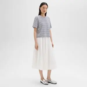 Theory Pleated Midi Skirt
