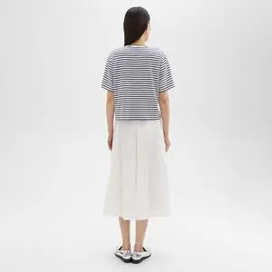 Theory Pleated Midi Skirt