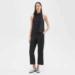 Theory Straight Pull-on Pant - Black