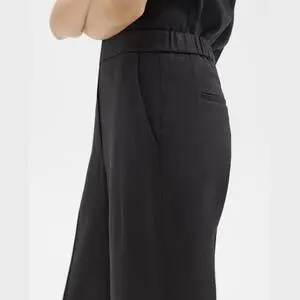 Theory Straight Pull-on Pant - Black
