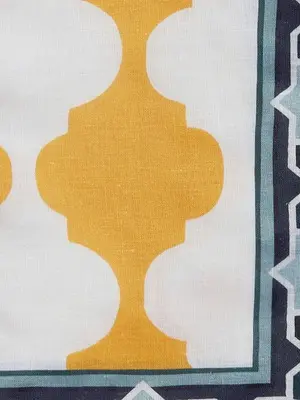 La DoubleJ Plaza Linen Tablecloth - Yellow