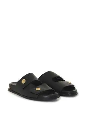 ANINE BING SALE Ella Leather Slides - Black