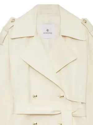 ANINE BING Layton Button-detail Oversized Trench