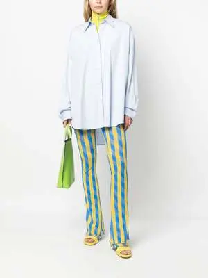 Sunnei Stripe Checked Slim-fit Trousers