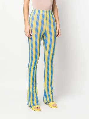 Sunnei Stripe Checked Slim-fit Trousers
