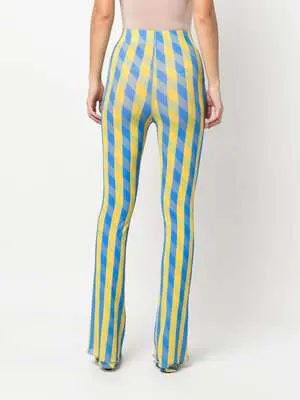 Sunnei Stripe Checked Slim-fit Trousers