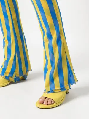 Sunnei Stripe Checked Slim-fit Trousers