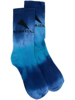 MAUNA KEA Tie-dye Ankle Socks - Blue