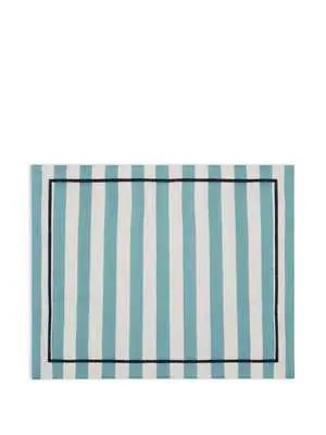 La DoubleJ Striped Linen Placemats - Blue