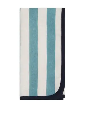 La DoubleJ Stripe Linen Napkins - Blue
