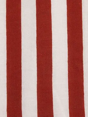 La DoubleJ Striped Linen Placemats - Orange