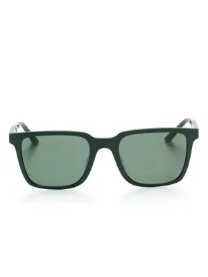 Oliver Spencer X Roger Federer Square-frame Sunglasses - Green