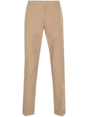 Paul Smith Pressed-crease Cotton Trousers