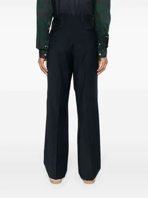 PAURA Kyros Wool Tailored Trousers - Blue