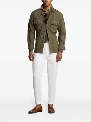 Polo Ralph Lauren Drawstring-waist Linen Trousers