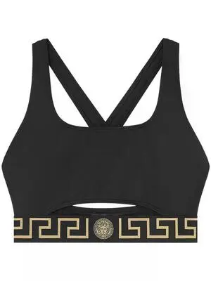 Versace Greca Border Bikini Top