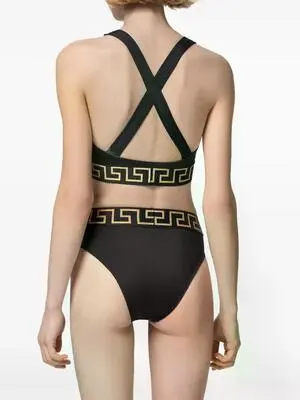 Versace Greca Border Bikini Top