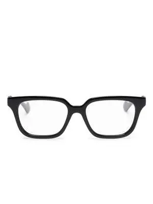 Gucci Double G Square-frame Glasses - Black