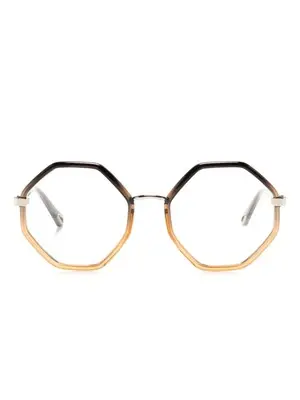 Chloé Oversized Octagon Frame Glasses - Black