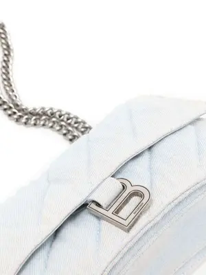Balenciaga Crush Denim Shoulder Bag