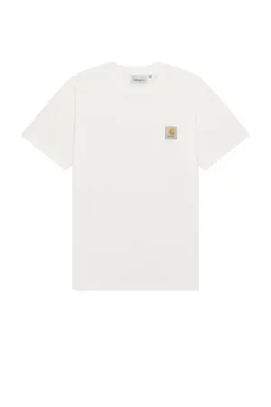 Carhartt Work In Progress Carhartt Wip Wip Nelson T-shirt In Cream Wax Garment Dyed