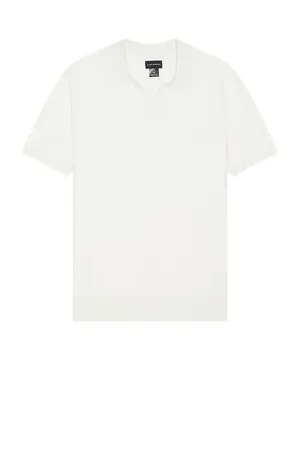 Club Monaco Tech Johnny Collar Polo In White