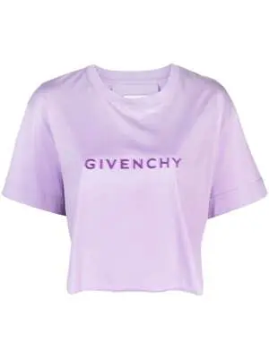 Givenchy 4g Flocked Cotton T-shirt