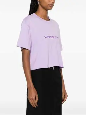 Givenchy 4g Flocked Cotton T-shirt