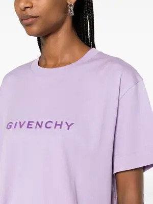 Givenchy 4g Flocked Cotton T-shirt
