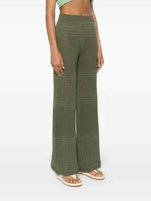 TWINSET Pointelle-knit Palazzo Pants