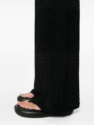 TWINSET Pointelle-knit Palazzo Pants