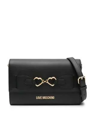 Moschino Logo-plaque Leather Shoulder Bag