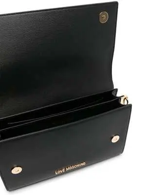 Moschino Logo-plaque Leather Shoulder Bag